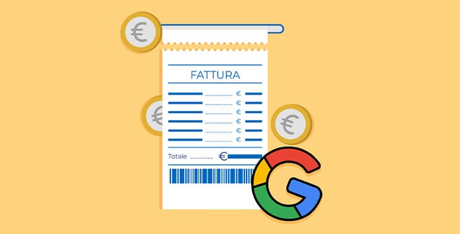 How to receive an Italian Google invoice? Power2Cloud takes care of it ...